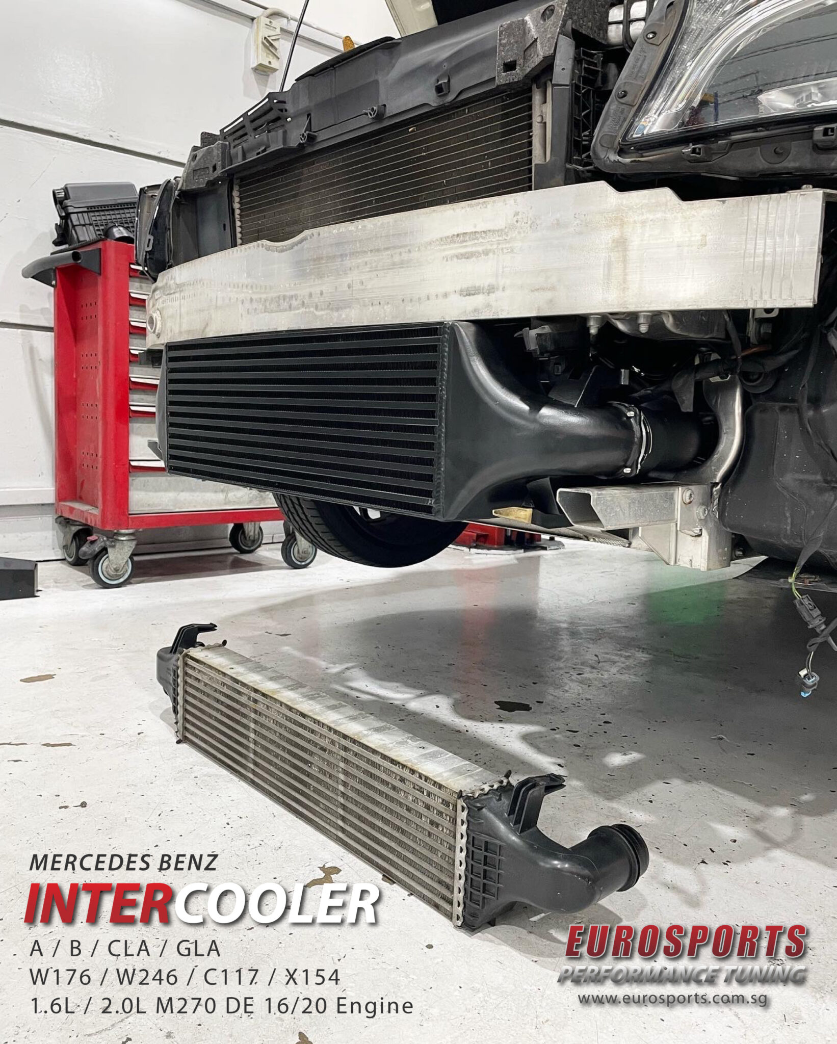 Intercooler Upgrade for Mercedes Benz W176 A180 / A200 / A250 ...